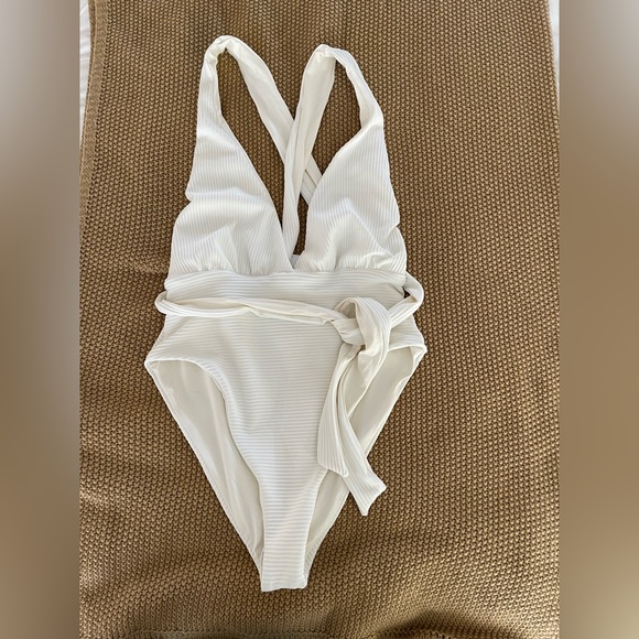 L Space Swim L Space One Piece White Swimsuit Poshmark